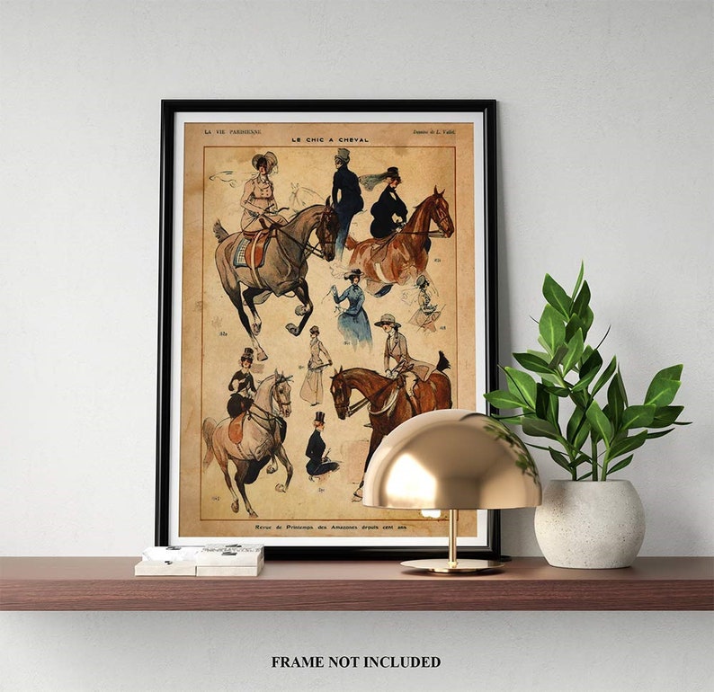 Equestrian Decor Horseback Riding Horse Riding Art Horse - Etsy