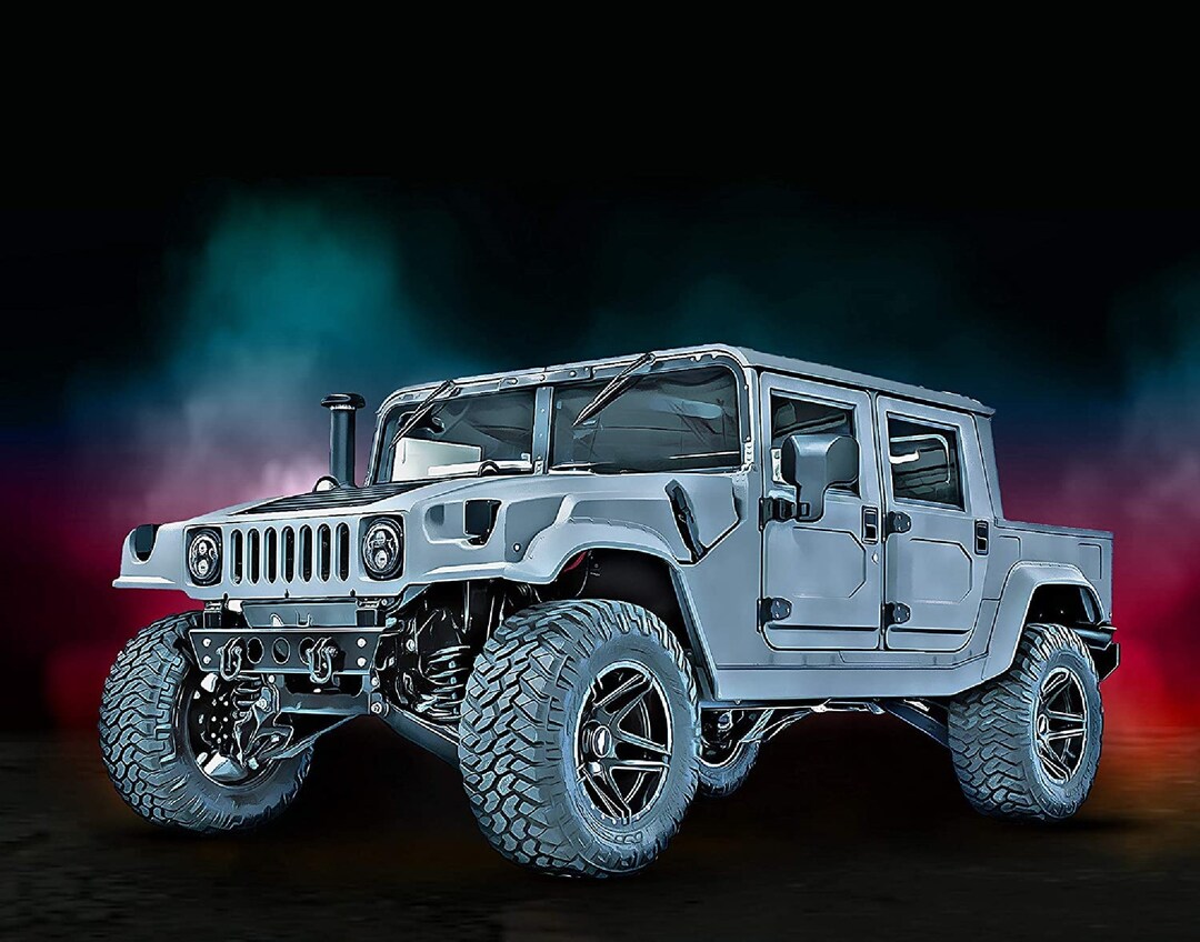 Humvee Poster Hummer EV Humvee Wall Art Hummer Canvas Print Humvee ...