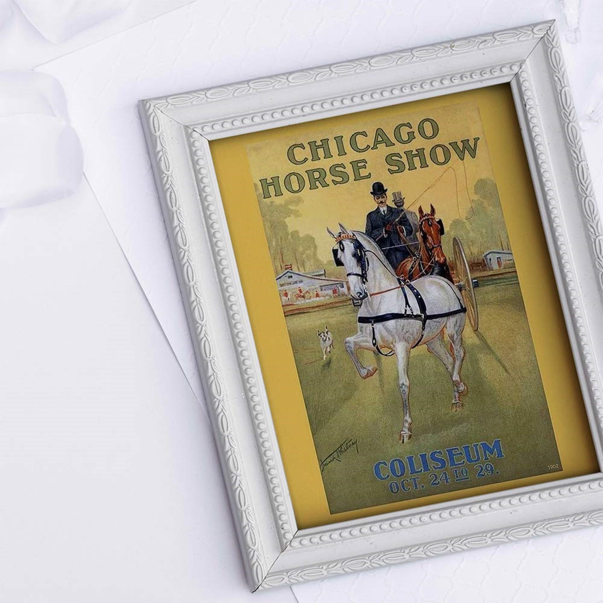 Chicago Horse Show Poster equestrian Wall Art horse Show Poster vintage ...