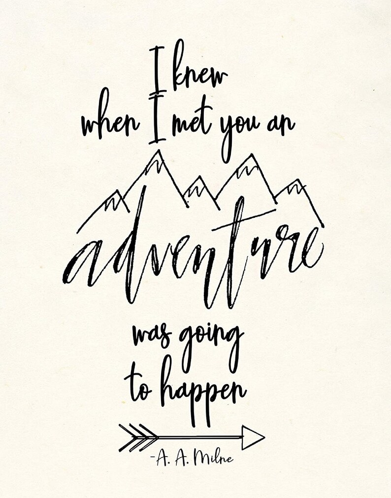AA Milne Quote Pooh Quote Sign AA Milne Poster Milne Poster Milne Art ...