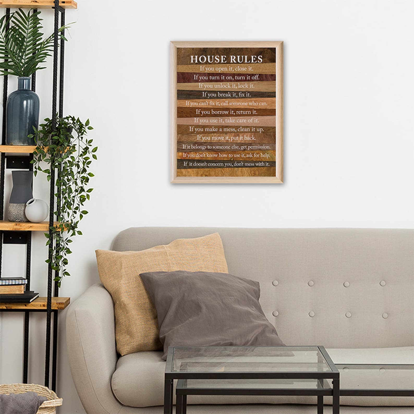 House Rules Sign Typography Design Home Rules Sign Family House Rules ...