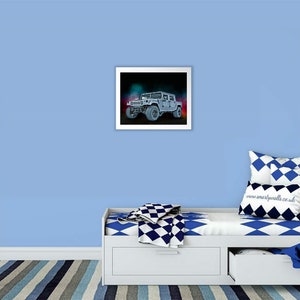 Humvee Poster Hummer EV Humvee Wall Art Hummer Canvas Print Humvee ...