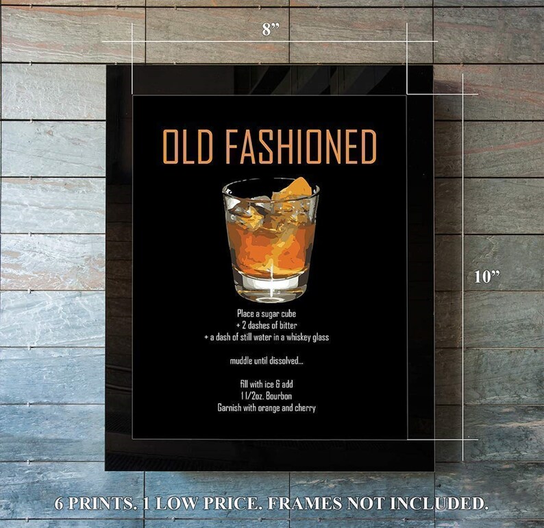 Bar Menu Sign Cocktail Menu Cocktail Recipe Signature - Etsy