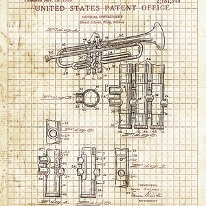 Instrument Patent Instrument Blueprint Wind Instrument Instrument Art ...