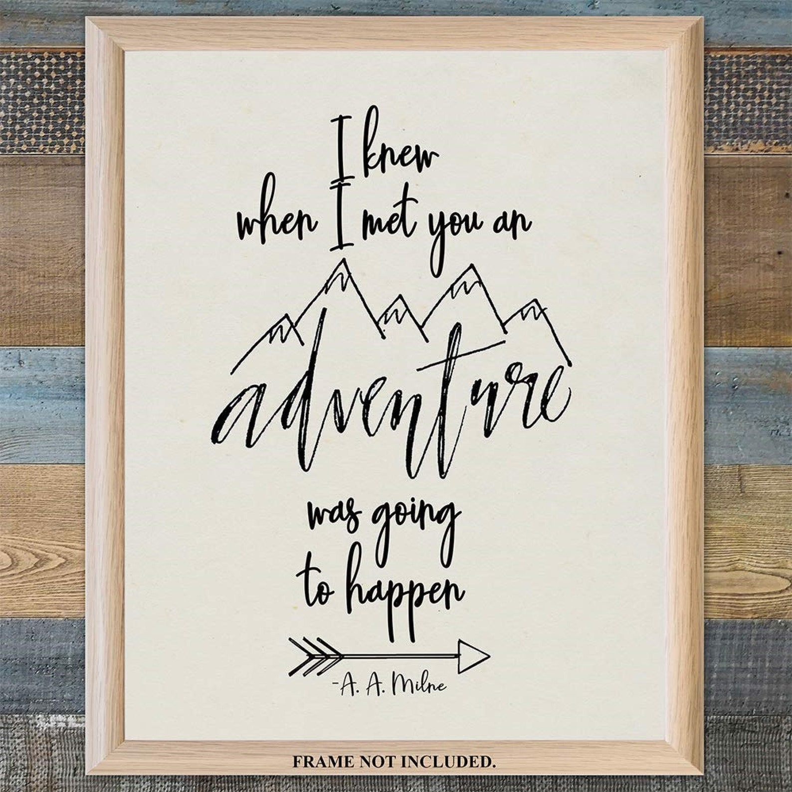 AA Milne Quote Pooh Quote Sign AA Milne Poster Milne - Etsy