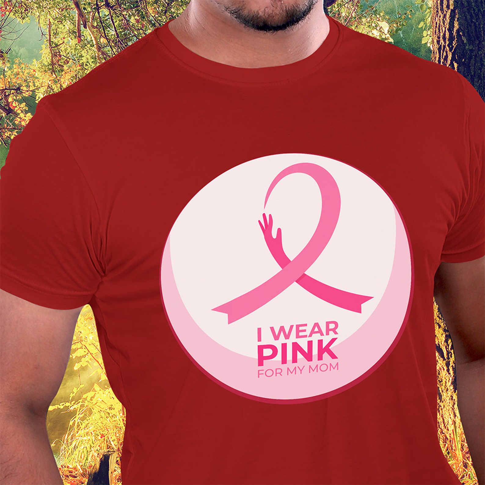 Llevo camiseta rosa / Camisa de mamá de cáncer / Camiseta de cáncer ...
