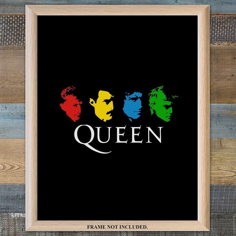Queen Band Poster Queen Band Art Queen Rock Band Queen the Band Rock ...