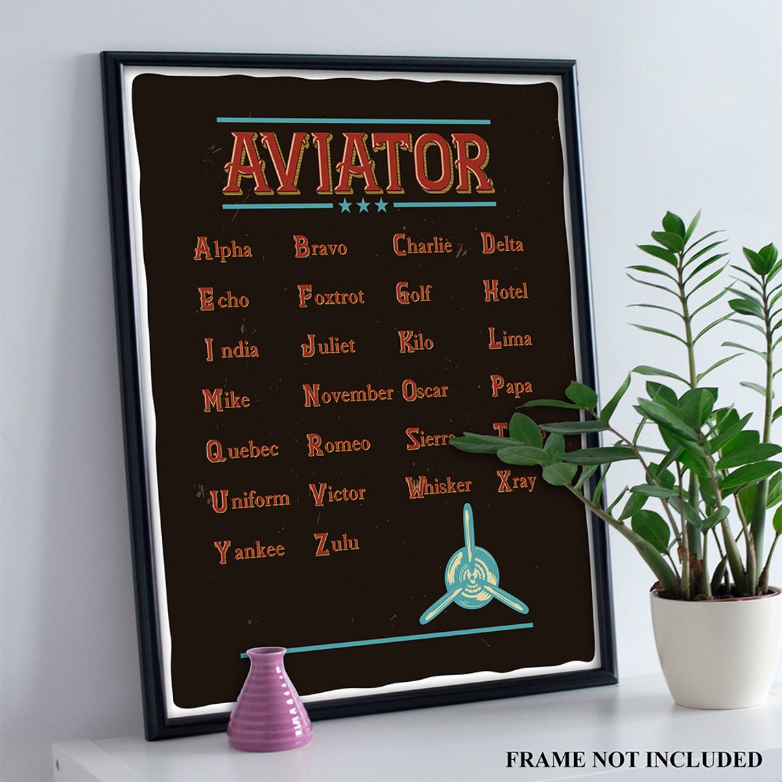 Aviator Alphabet Pilot Alphabet Airplane Alphabet | Etsy