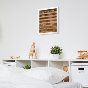 House Rules Sign | Typography Design | Home Rules Sign | Family House ...