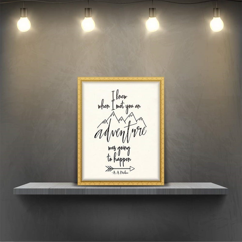 AA Milne Quote Pooh Quote Sign AA Milne Poster Milne Poster Milne Art ...