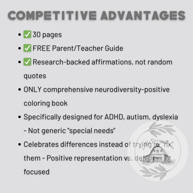Neurodiversity Coloring Book: ADHD & Autism Affirmations for Kids ...