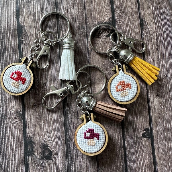 Cross Stitch Key Chain Pattern - Etsy