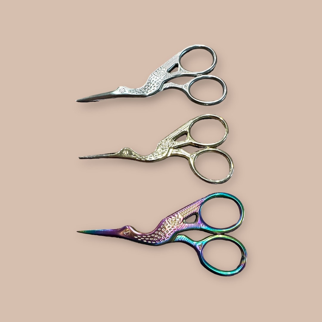 Crane Thread Scissors. Cross Stitch Scissors. Portable Small Scissors ...