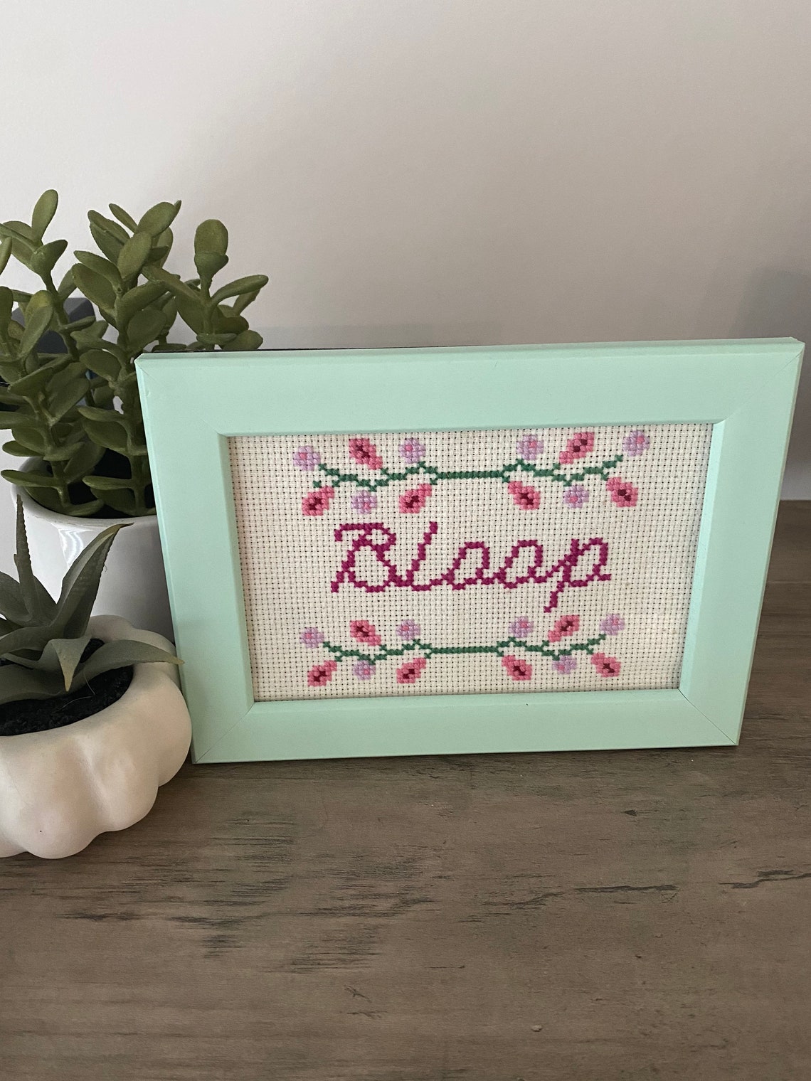 Cross Stitch Bloop. Nene Leakes Cross Stitch Quote in Frame. - Etsy