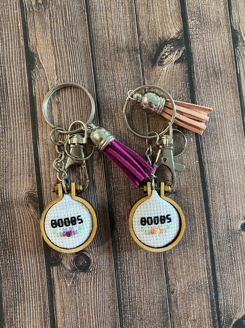 Boobs Keychain Cross Stitch. Boobs Bag Charm. Funny Cross - Etsy