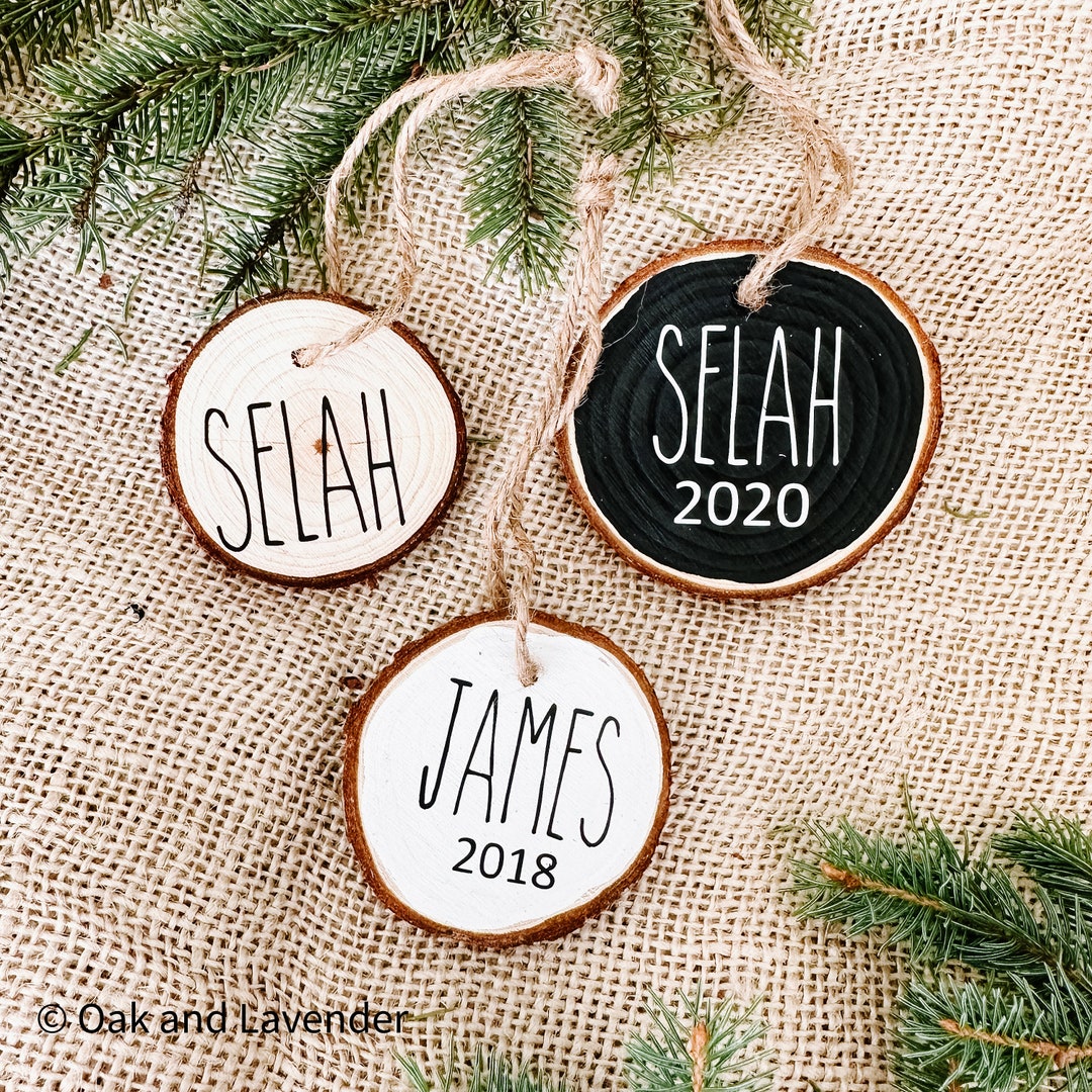 Custom Name Ornament New Baby Ornament Rae Dunn Name - Etsy Canada