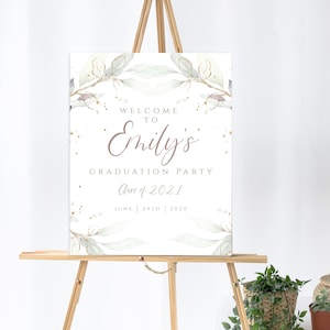 16x20 Inch Personalized Graduation Welcome Sign, Instant Download ...