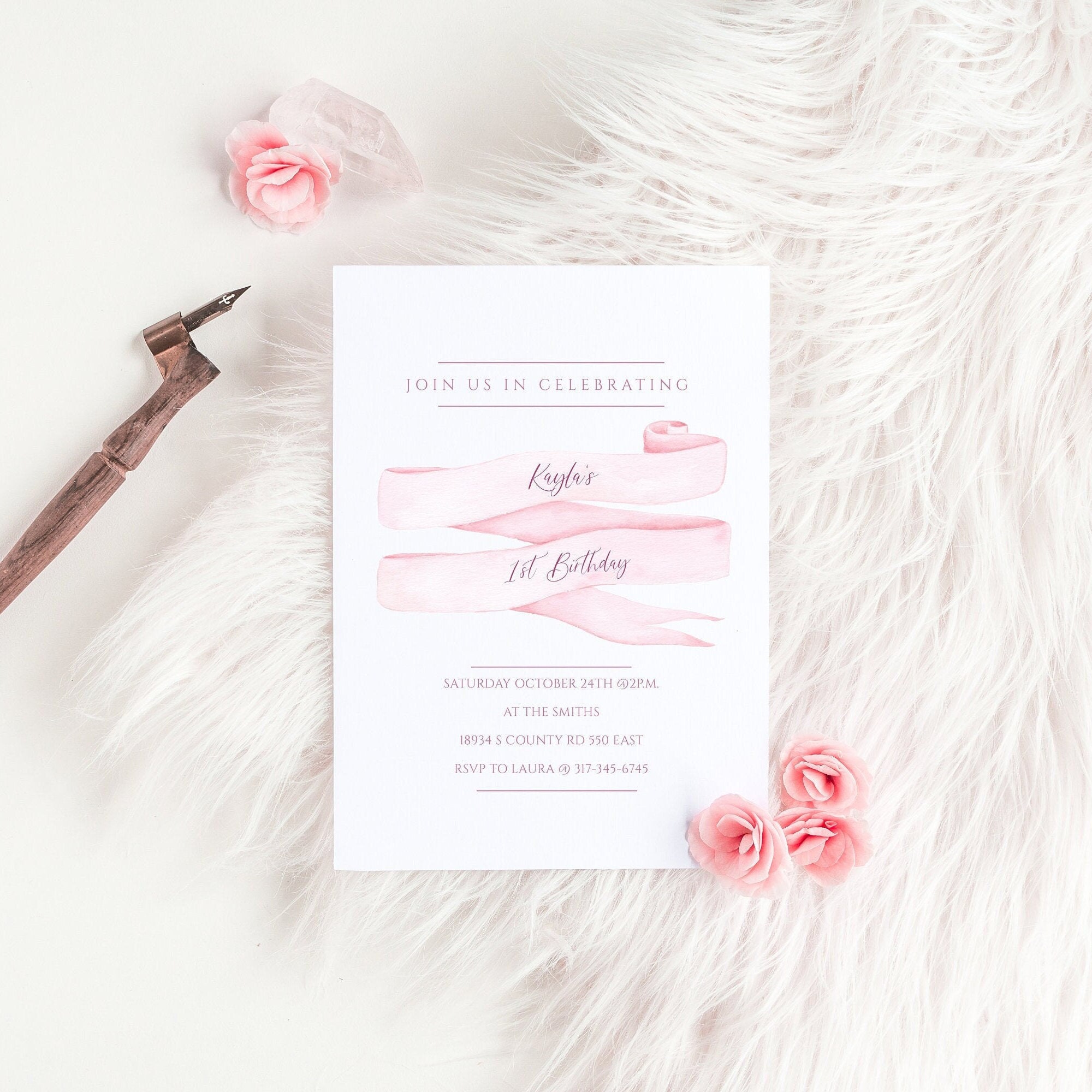 First Birthday Party Instant Download Editable Invitation - Etsy