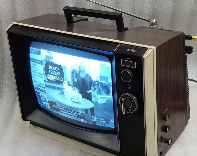 SEARS Vintage Solid State TELEVISION TV 562-50250300 Wood Grain - Etsy