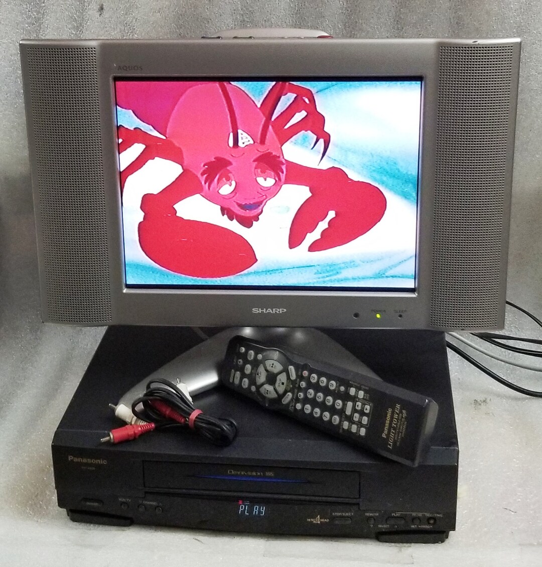 Panasonic Video Cassette Recorder Model No. PV-4601A W/t Remote & A/V ...