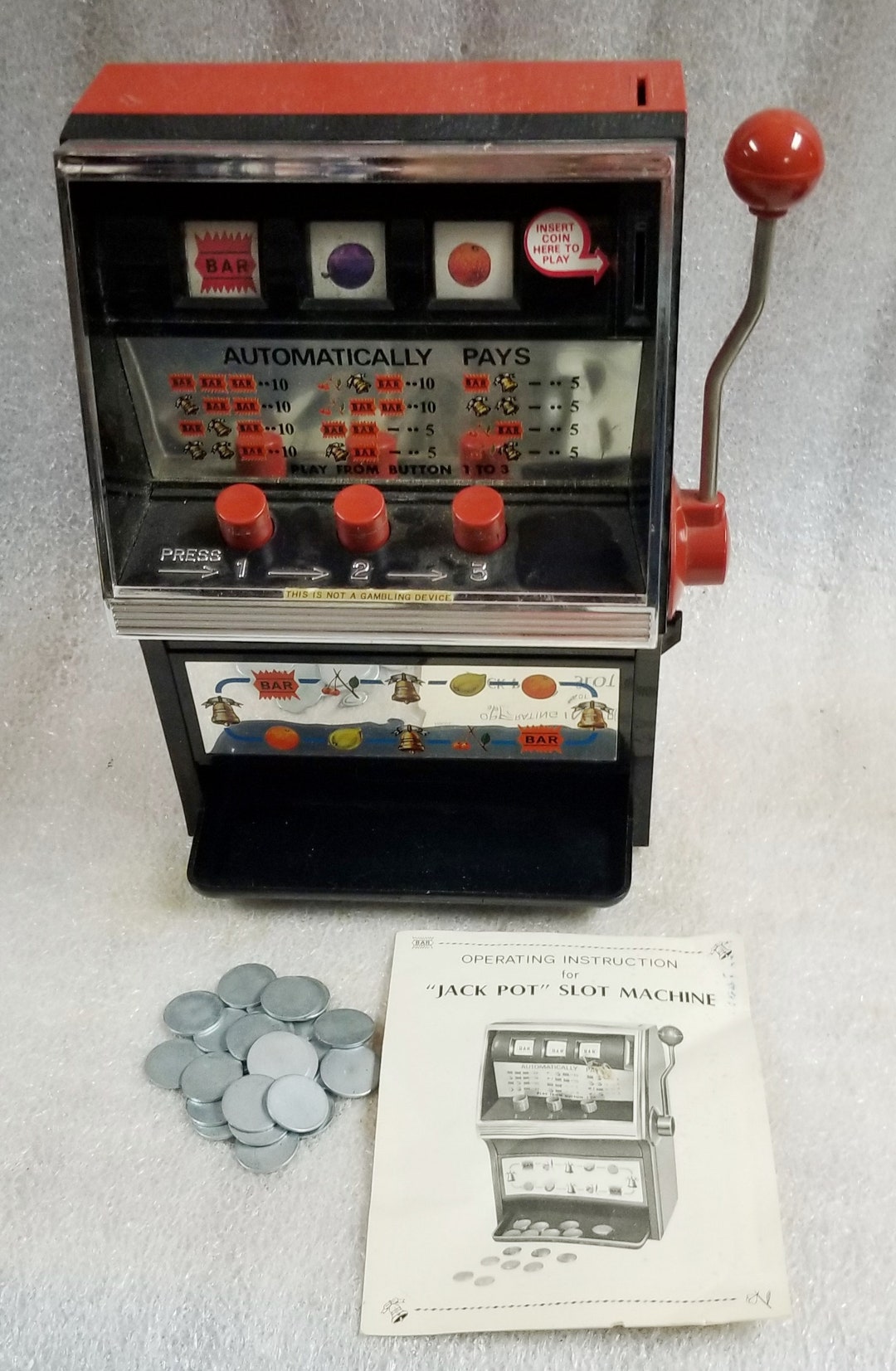 Antique 1972 Waco 10.5 Mini Slot Machine. Made in Japan. - Etsy