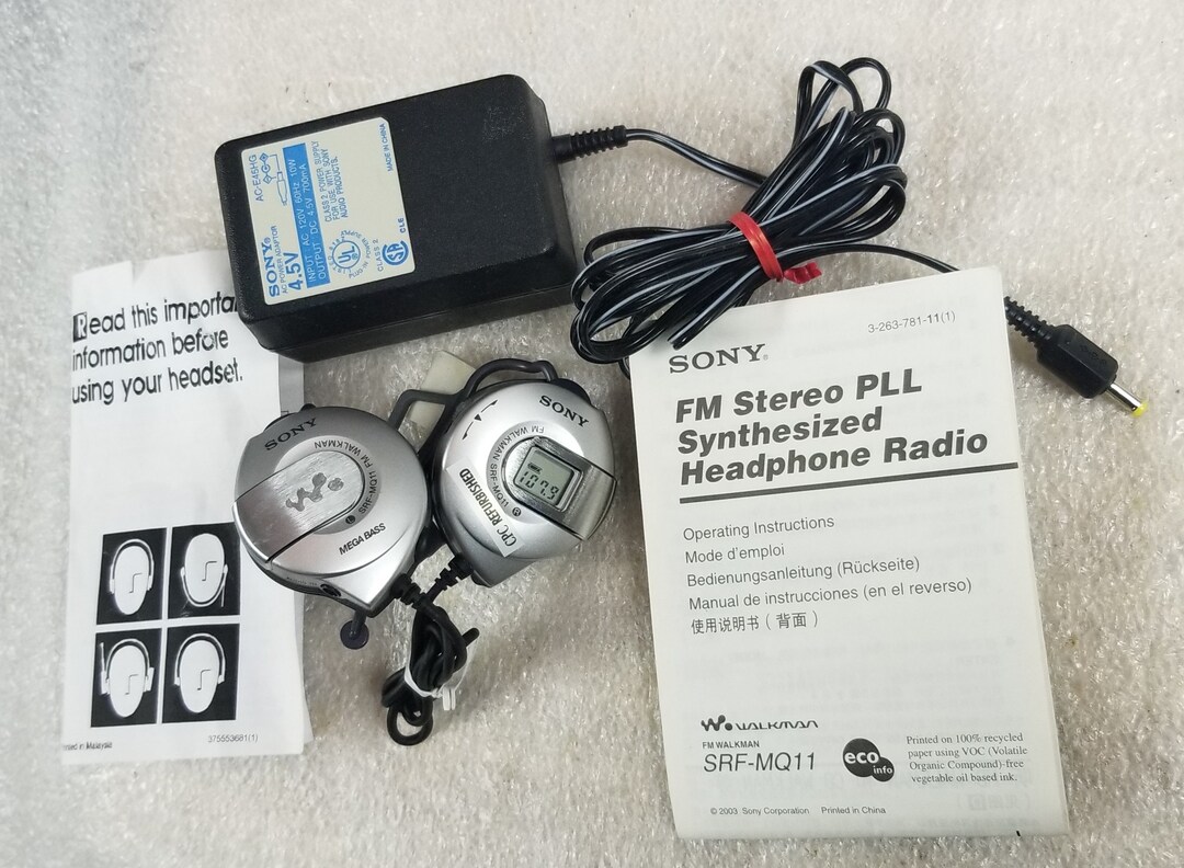 Sony SRF-MQ11 Walkman Digital Tuning FM Ear Clip Headphone - Etsy