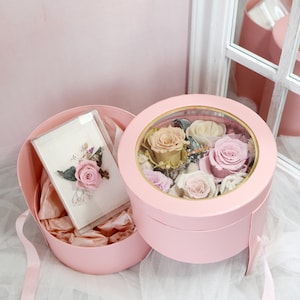 Floral Eternal Rose Gift Box - Romantic - Etsy