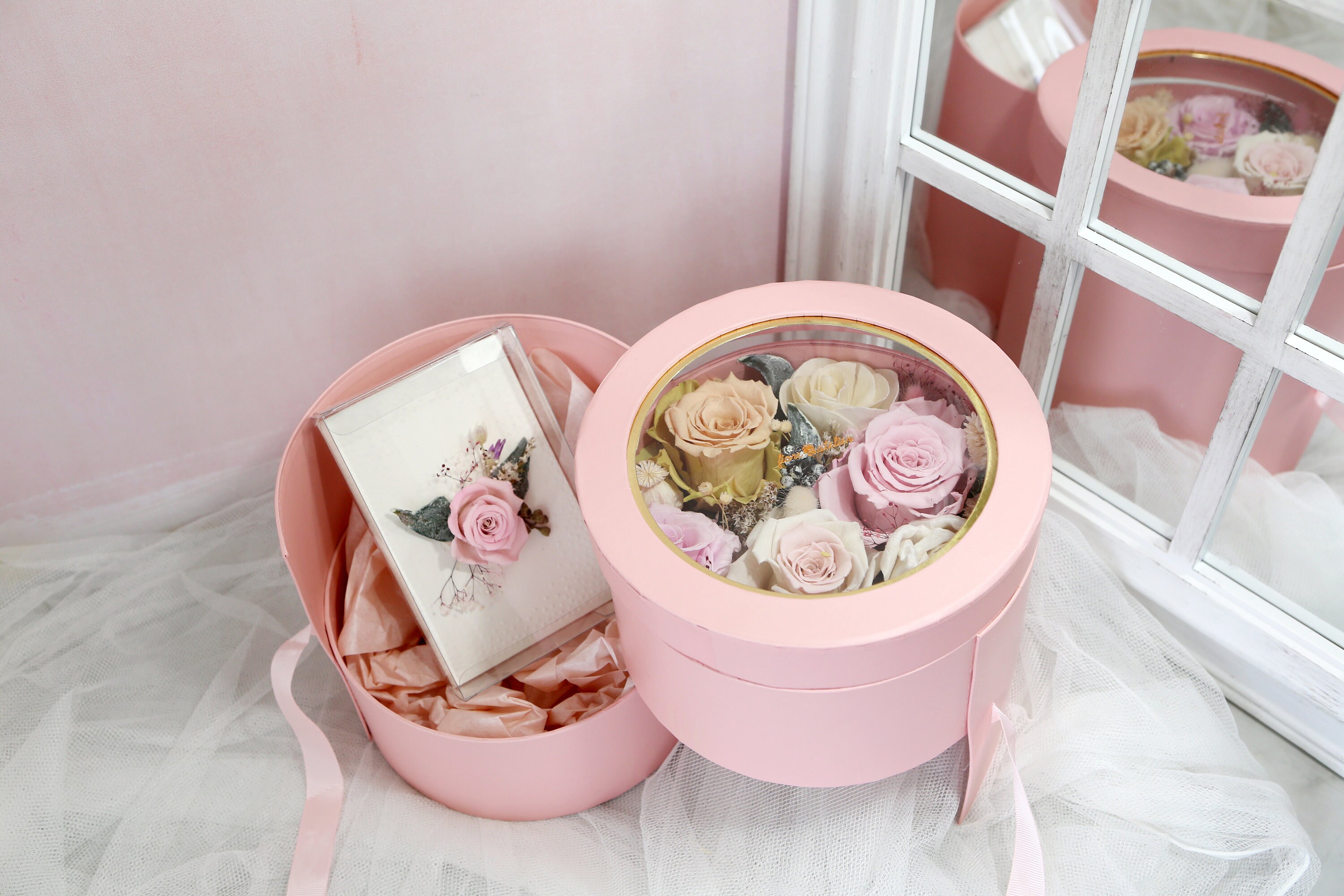 Floral Eternal Rose Gift Box Romantic - Etsy