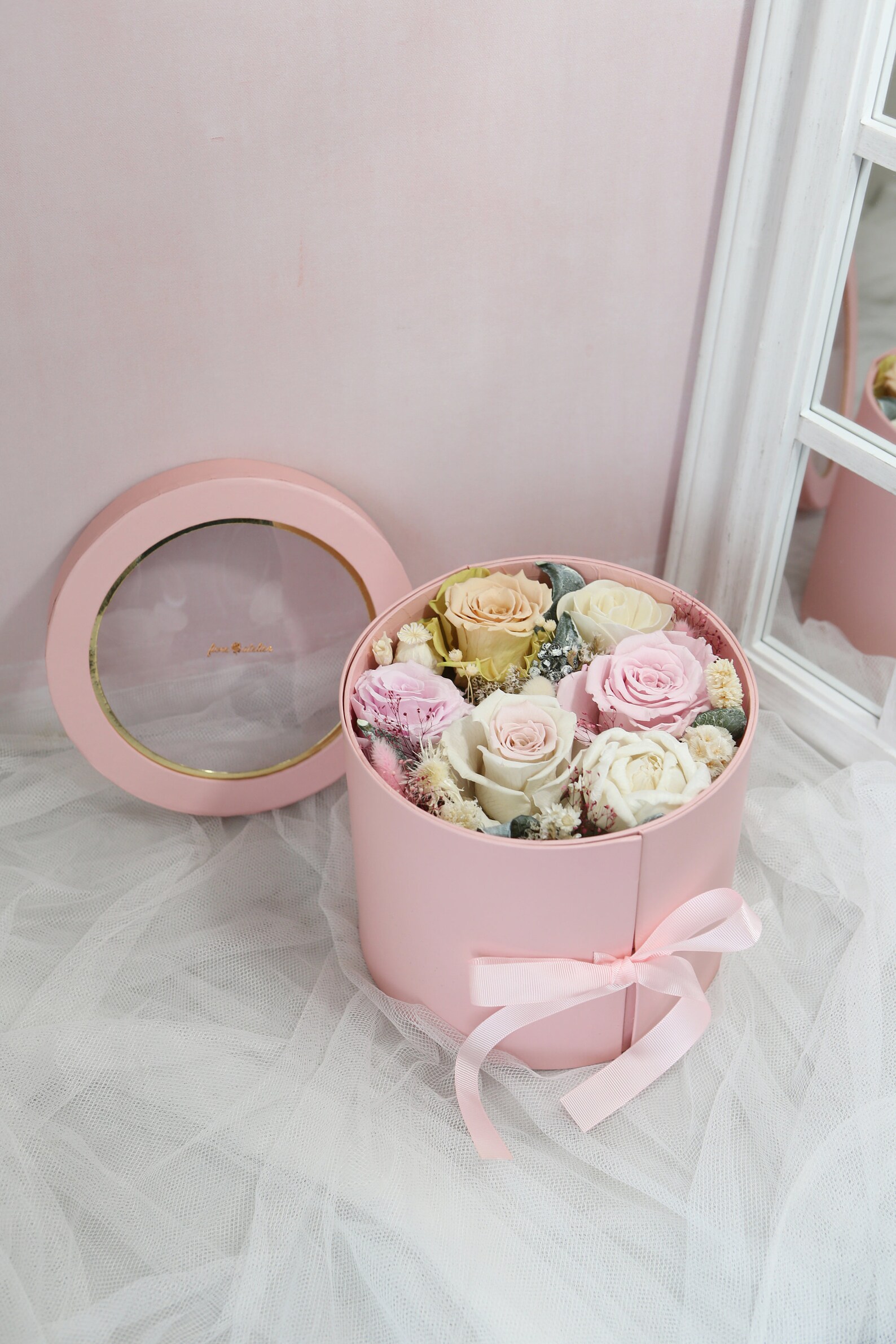 Floral Eternal Rose Gift Box Romantic - Etsy