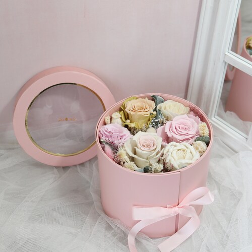 Floral Eternal Rose Gift Box Romantic - Etsy