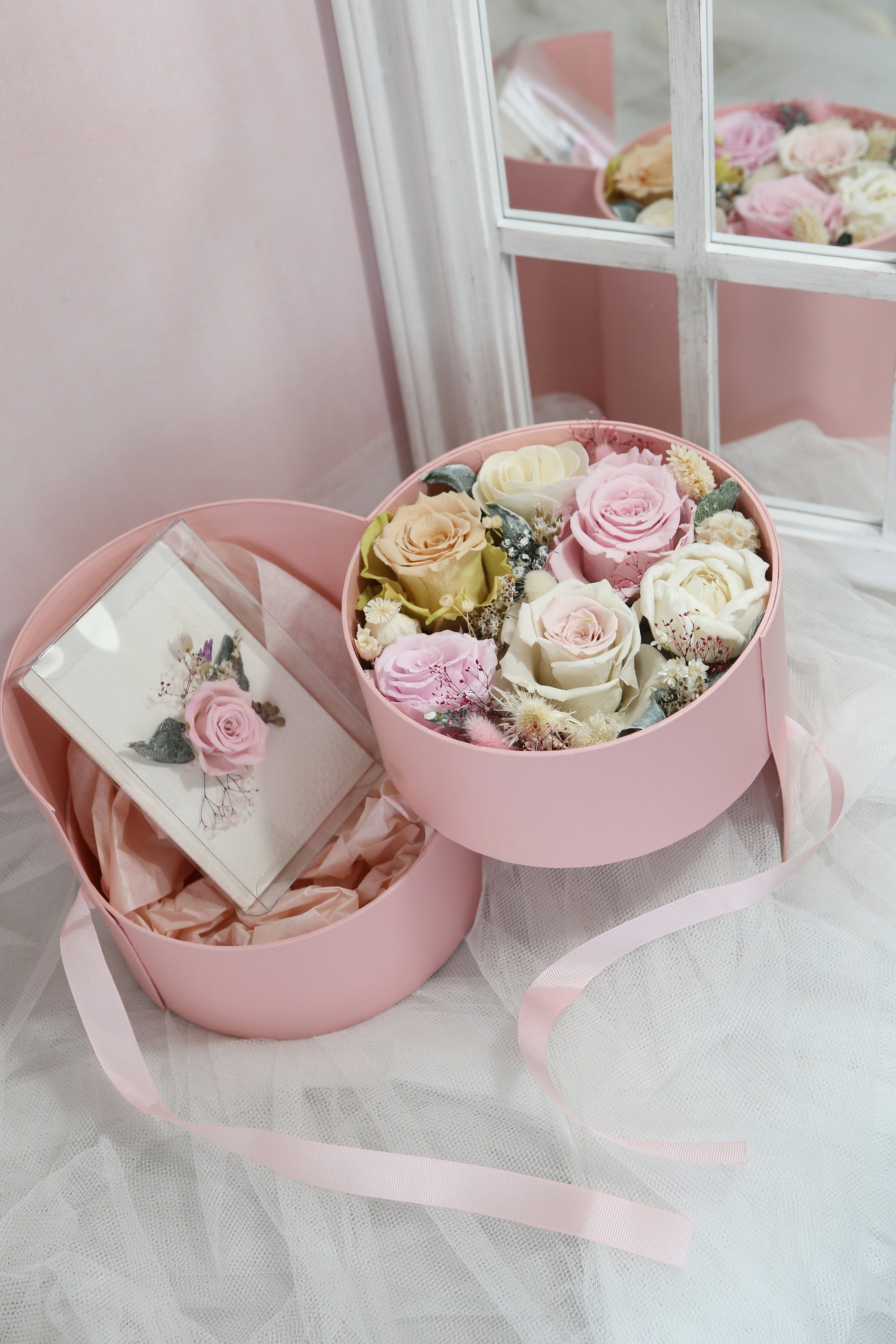 Floral Eternal Rose Gift Box Romantic - Etsy