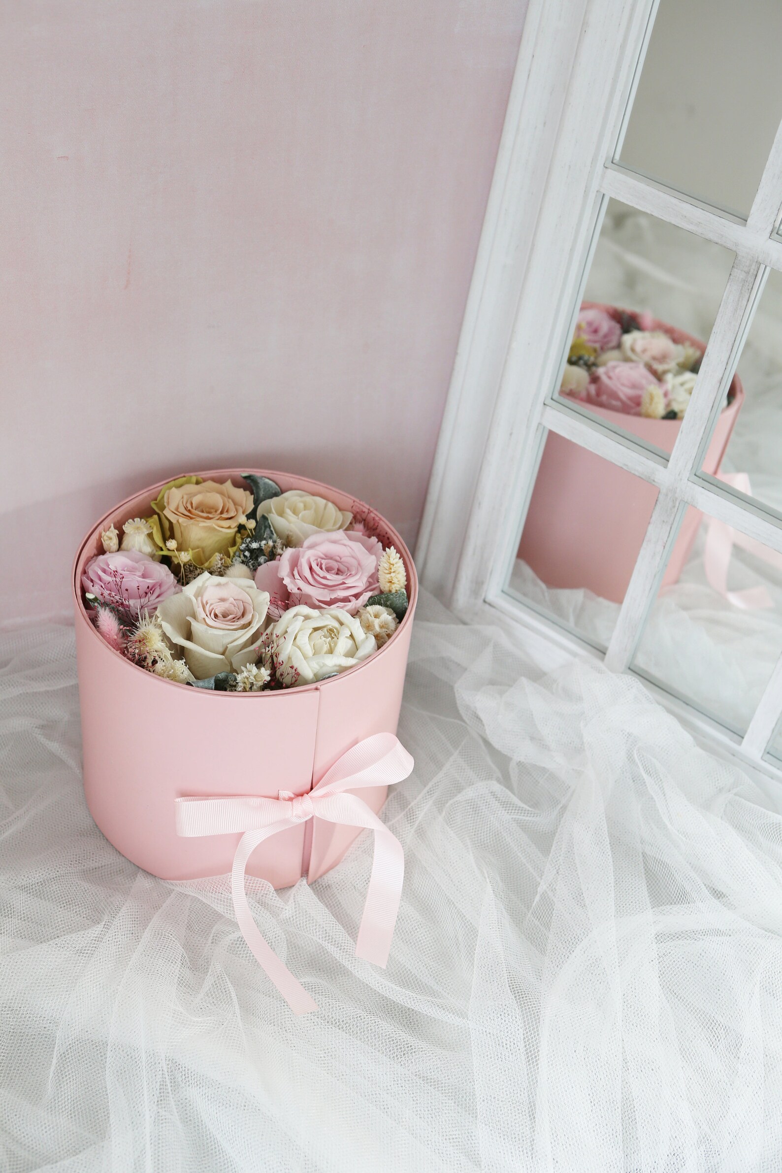 Floral Eternal Rose Gift Box Romantic - Etsy