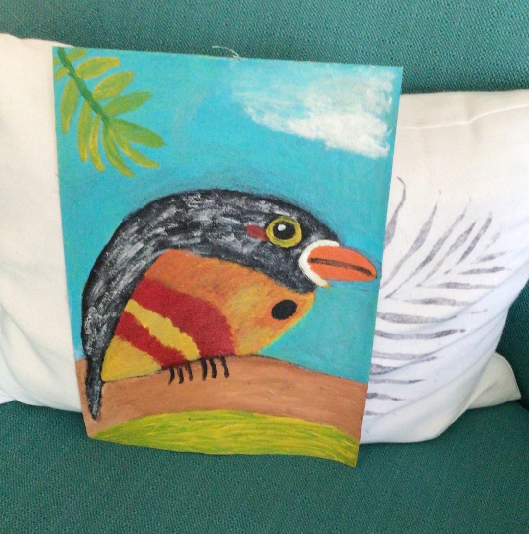 Smashed Colorful Funny Bird - Etsy