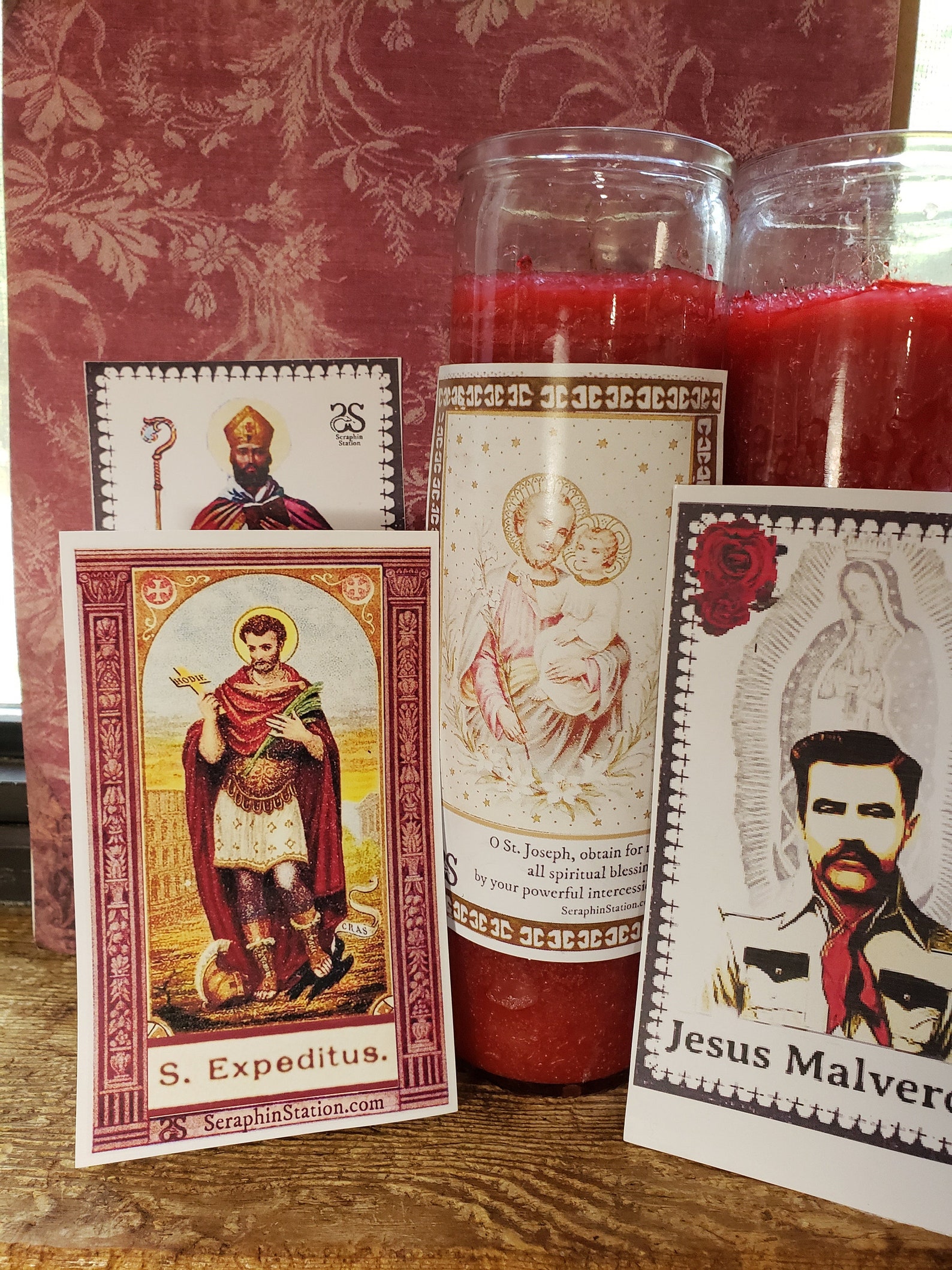 St. Cyprian Vigil Candle Labels, 4-pack - Etsy