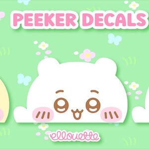 Peeker Decals - Chiikawa Hachiware Usagi Trio - Etsy