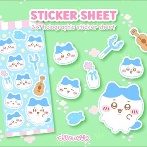 Sticker Sheet - Hachiware - Etsy