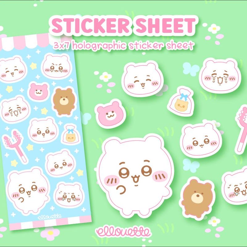 Chiikawa Deco Stickers - Etsy