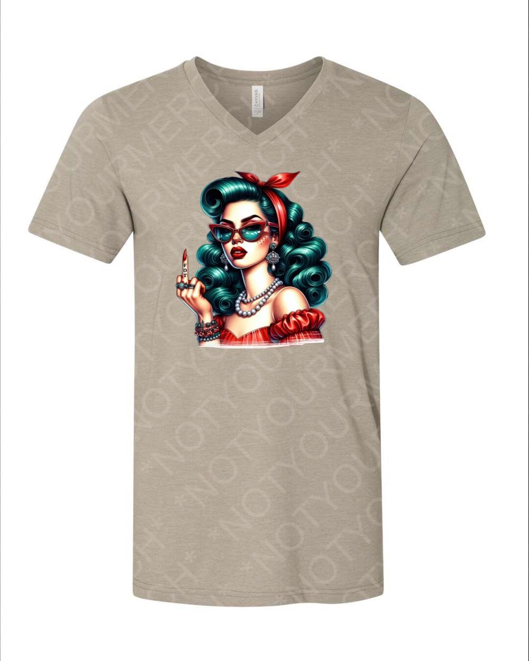 FDT Sassy V-neck Tee | Anti-trump Shirt | Sassy Female | Middle Finger ...