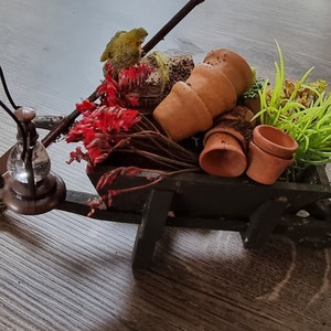 Dolls House Miniature 'forgotten Barrow' A Neglected Wheelbarrow Full ...