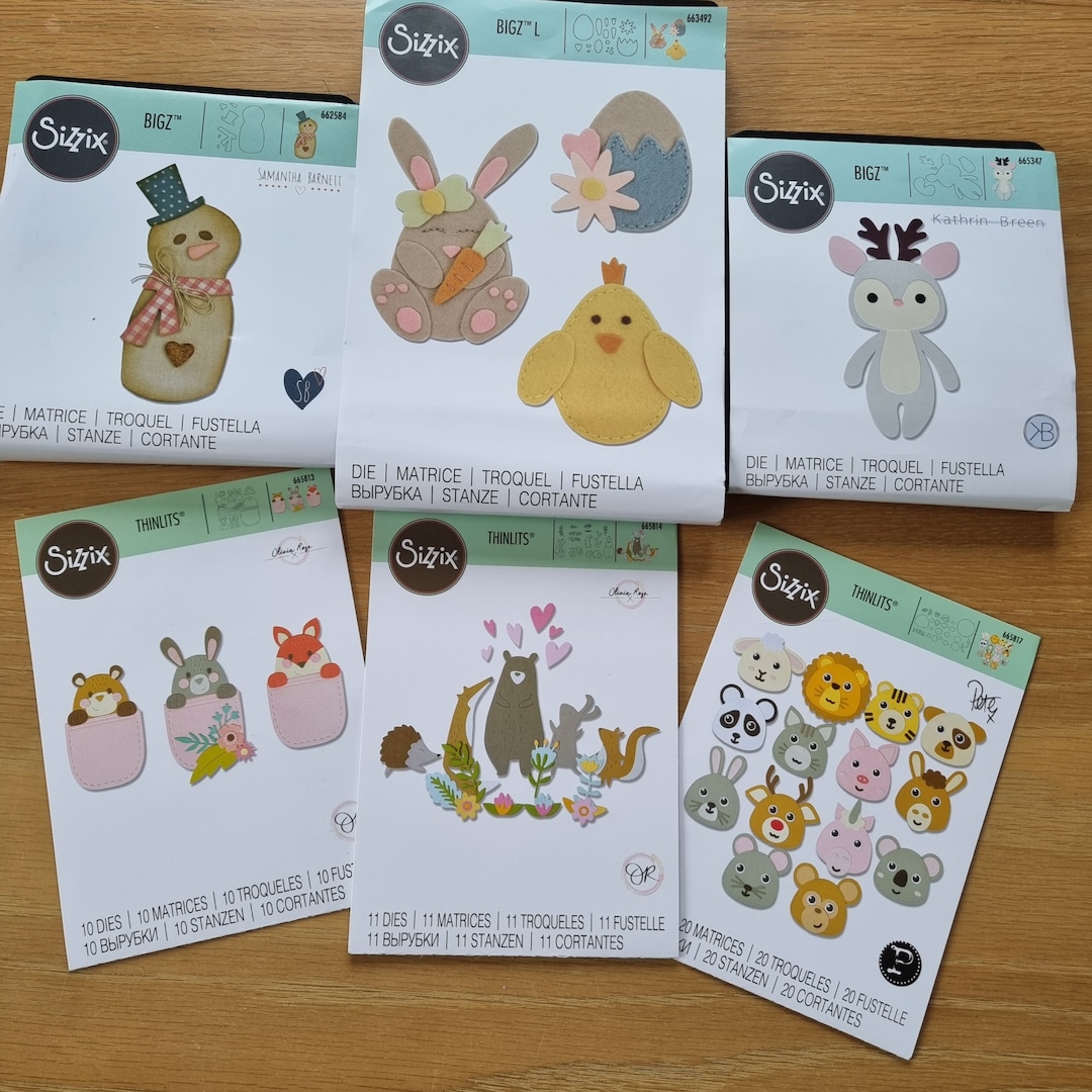 A Collection of Sizzix Dies Including BIGZ and Thinlits - Easter ...