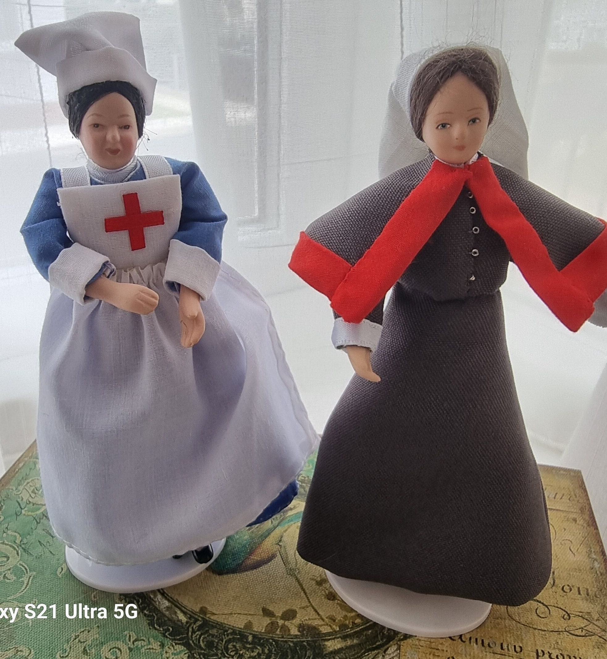 Dolls House Miniature 'ooooo Matron' Gorgeous Porcelain Rare Nurses ...