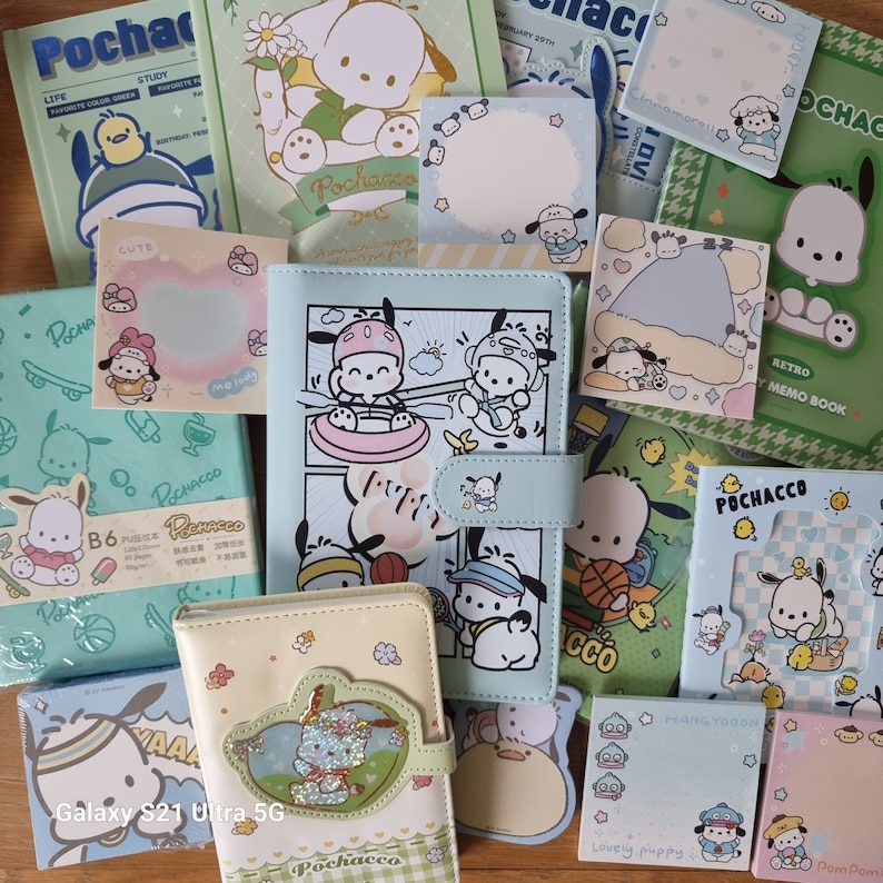 Assorted Pochacco Sanrio Stationery Lined Books, Paper, Leather ...