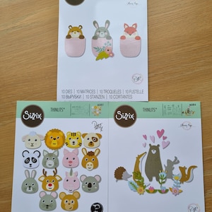 A Collection of Sizzix Dies Including BIGZ and Thinlits - Easter, Christmas and Animal Themes ...