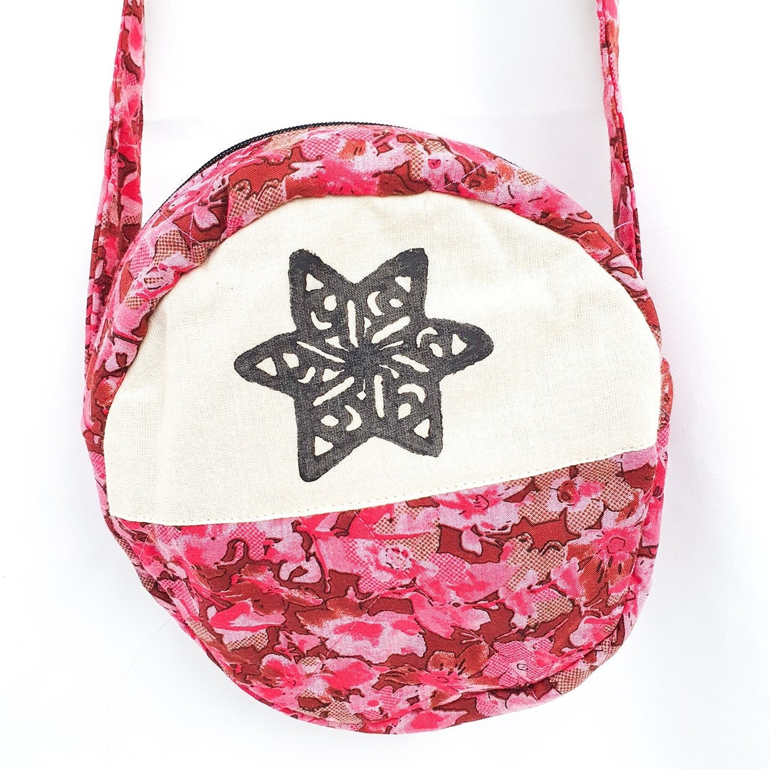 Handmade Sari and Canvas Shoulder Handbag, Fair Trade Purse Ethically ...