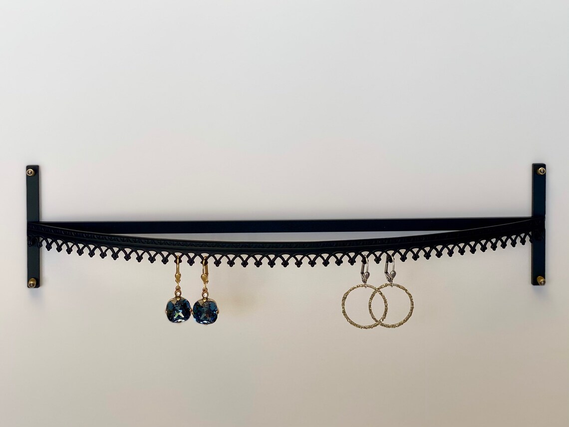 Wall Mounted Earring Organizer Earring Holder Jewelry - Etsy