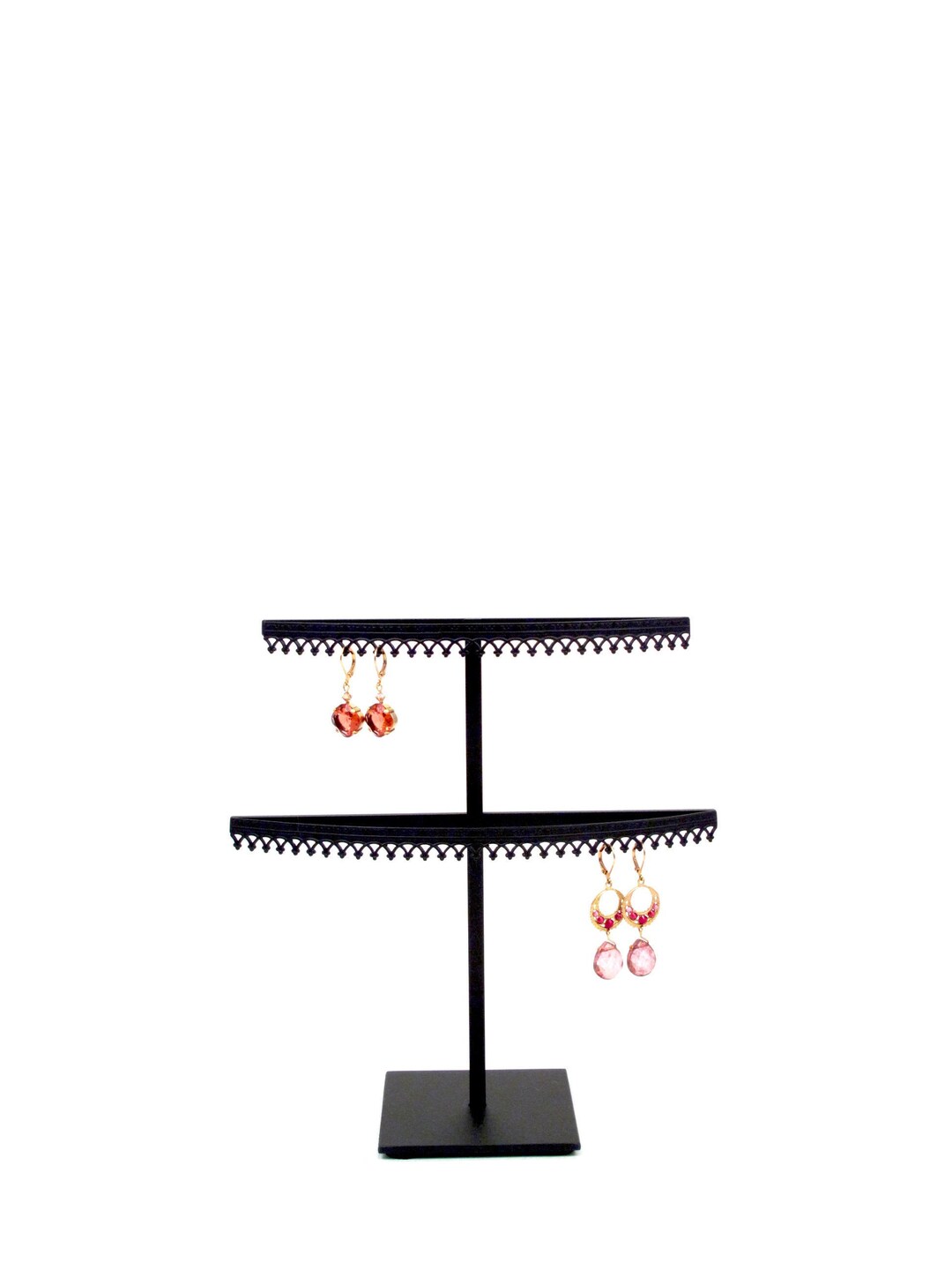 2-tier Metal Earring Display Stand, Jewelry Organizer, Made in USA - Etsy