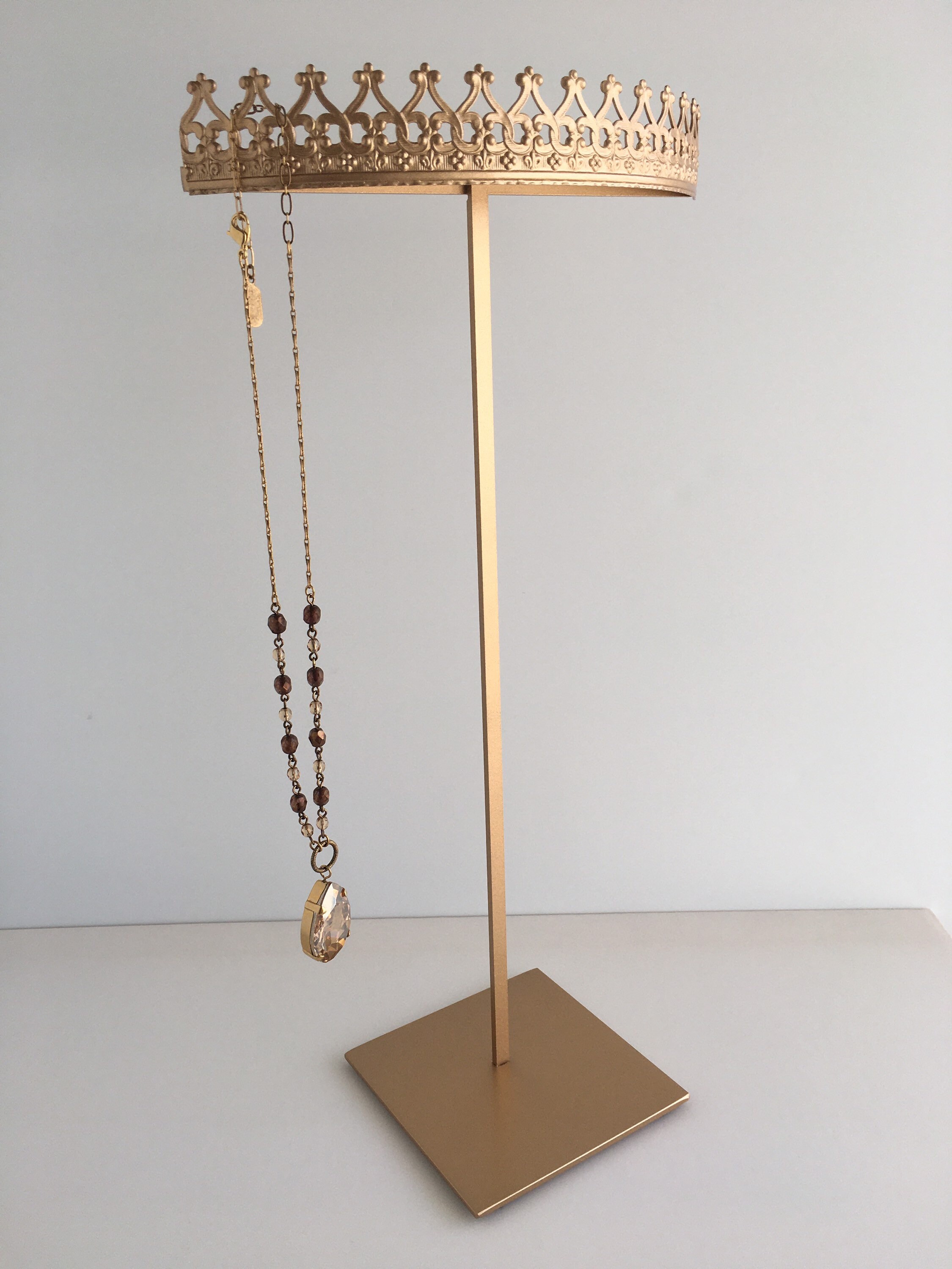 Necklace Stand Jewelry Organizer Royal Crown Display | Etsy