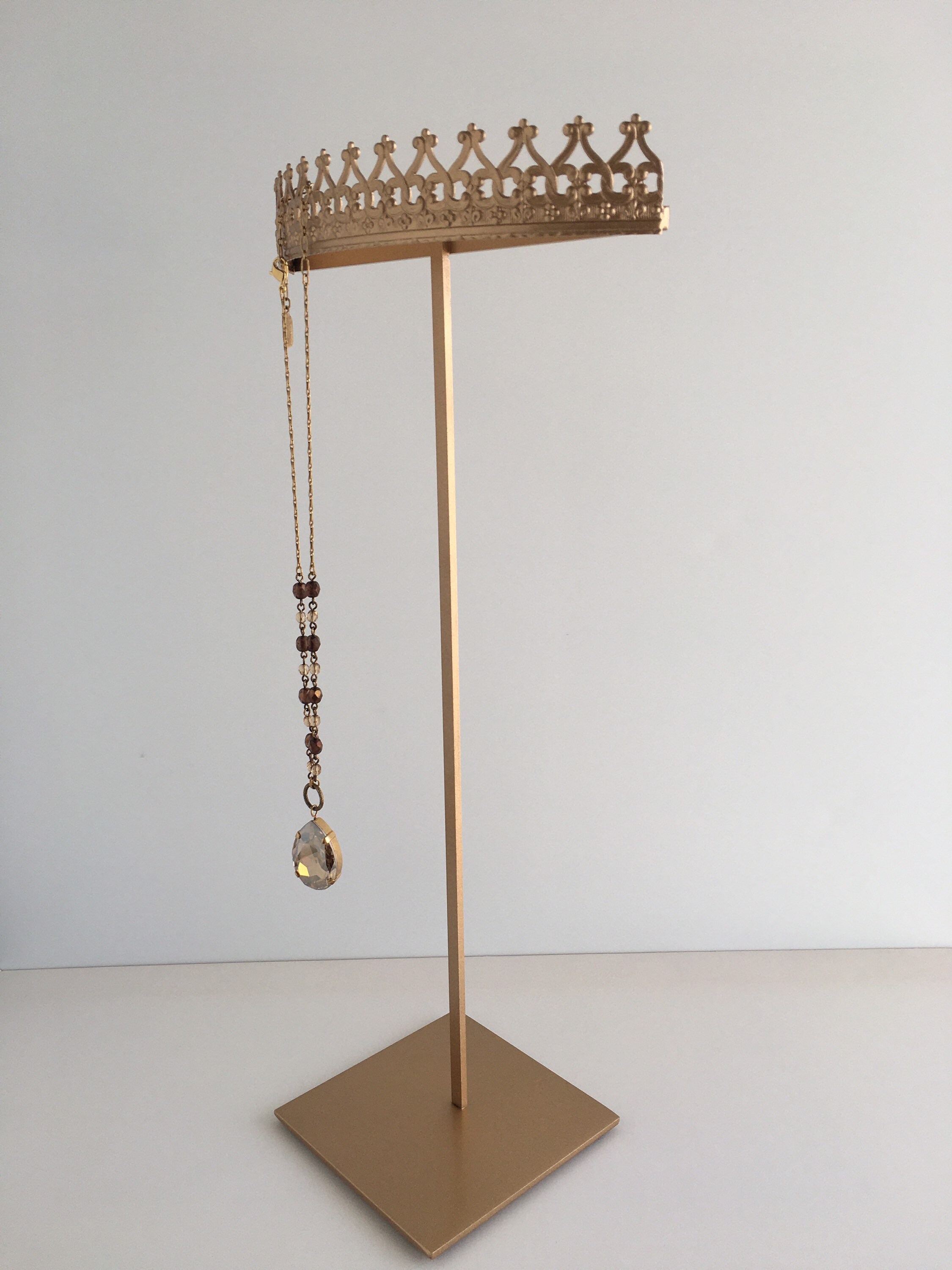 Necklace Stand Jewelry Organizer Royal Crown Display | Etsy
