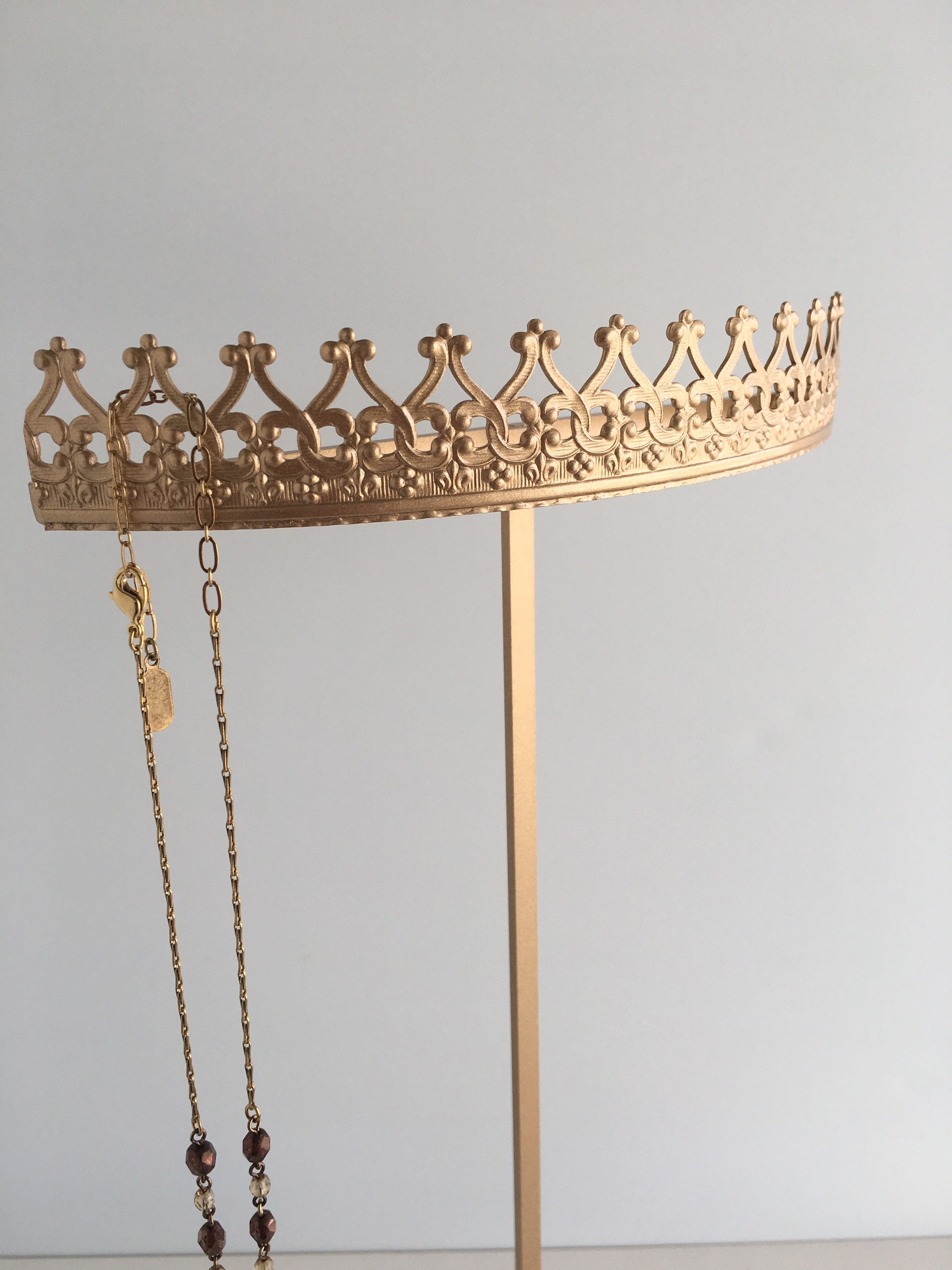 Necklace Stand Jewelry Organizer Royal Crown Display | Etsy