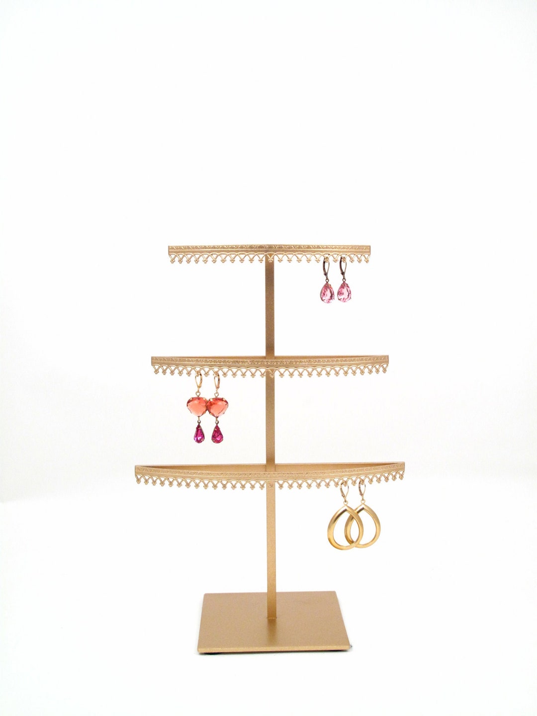 Earring Display, Metal Earring Stand, Jewelry Organizer, Earring Holder ...